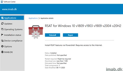 Deploy Rsat Remote Server Administration Tools For Windows 10 V20h2 Using Configmgr And