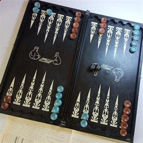 Retro Soviet Era Backgammon Set Collectible Vintage Ussr Board Game Etsy
