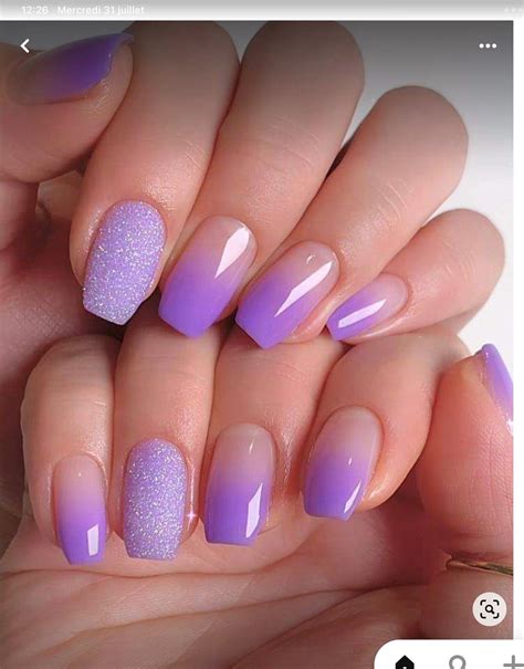 Pin By Ro Dasilva On Ongles In 2024 Purple Nails Ombre Nails Glitter