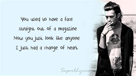 A Change Of Heart Lyrics The 1975 YouTube