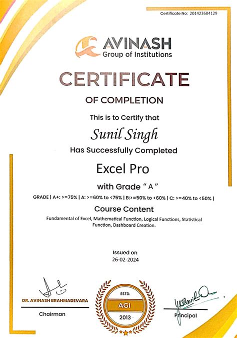 Sunil Singh On Linkedin Excelpro Certification Skilldevelopment