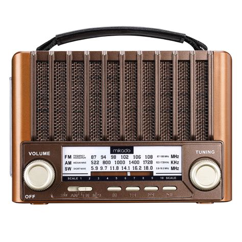 Mikado MDR 310 Ahsap USB TF Destekli FM AM SW BT SOLAR 3 Band Klasik