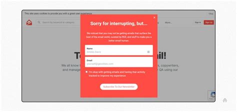 10 Best Email Pop Up Examples To Grow Your List