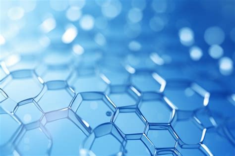 Premium Photo Bubbles And Hexag