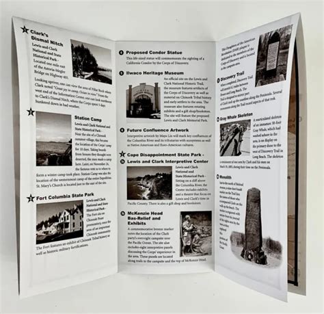 2005 LEWIS CLARK Journey S End Trail Tour Map Travel Brochure Columbia