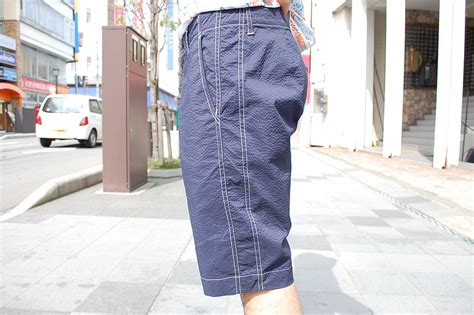 narifuri ナリフリ NF1005 シアサッカーショートパンツ NAVY ネイビー | circle AOMORI