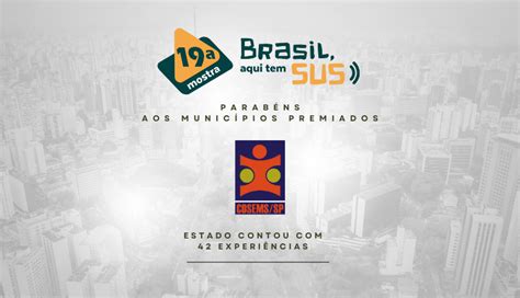 Trabalhos Paulistas São Premiados Na 19ª Mostra Brasil Aqui Tem Sus
