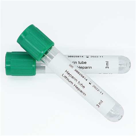 Heparin Tubevacuum Blood Collection Tubes