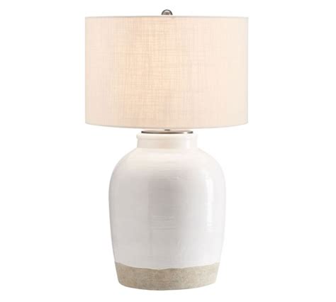 Miller Ceramic Table Lamp Ivory Pottery Barn Ceramic Table Lamps