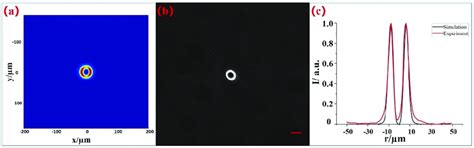 Numerically Simulated A And Experimental B Measured Intensity Download Scientific Diagram
