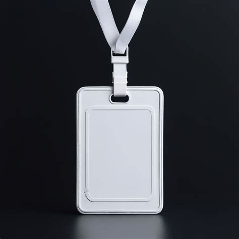 Minimalist Id Card Mockup With Lanyard Design Playground