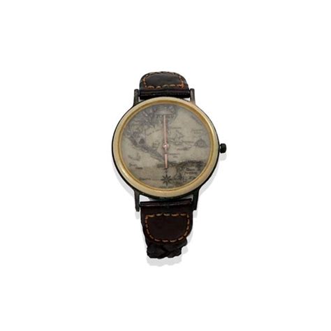 Fossil Map Watch 1987 Bw 6712 Collectors Club Gem