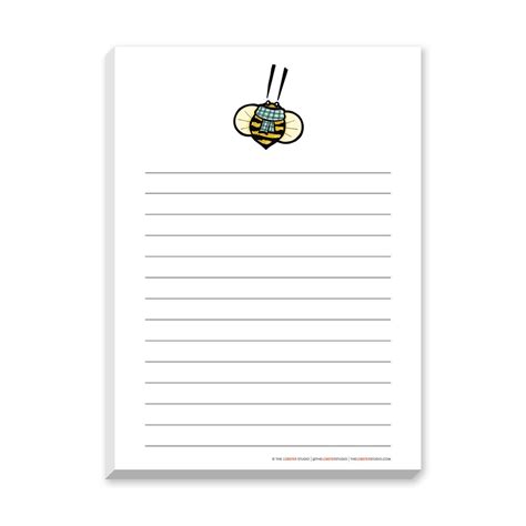 Cozy Bee Notepad Etsy