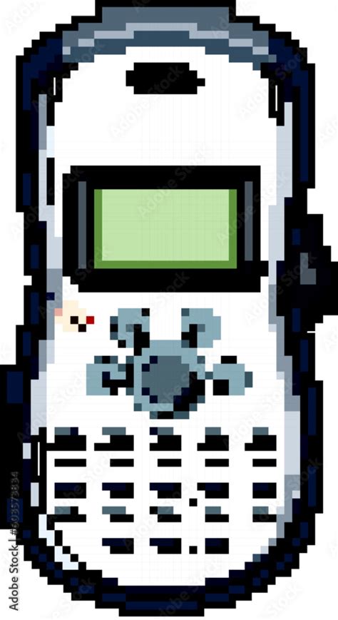 Adhesive Label Printer Game Pixel Art Retro Vector Bit Magnets Press