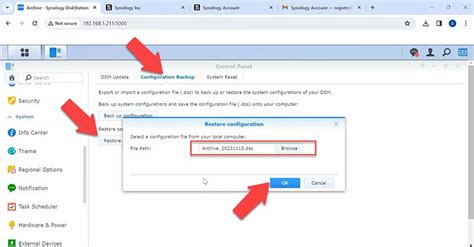 Configuration Backup And Data Restore On Synology Nas Guide