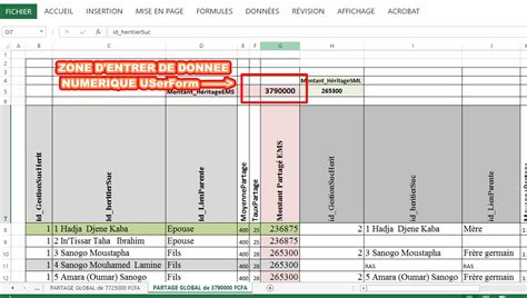 XL 2013 Comment entrer des données dans une feuille Excel Macros