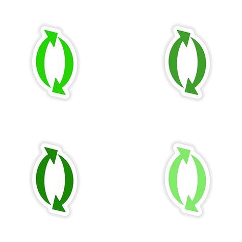 ประกอบการออกแบบสติกเกอร์ที่เหมือนจริงบนเวกเตอร์ลูกศรกระดาษ Eps Ai Uidownload