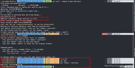 关于git Rebase的操作解决 Push时被拒绝，整体流程git Push Rebase Csdn博客