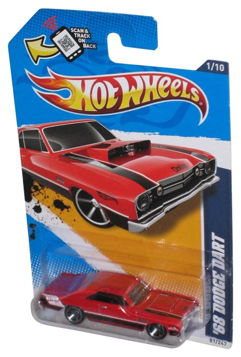 Hot Wheels Muscle Mania Mopar 12 2011 Red 68 Dodge Dart Car 81 247
