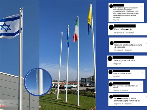 Rubata La Bandiera Israeliana E Minacce Sui Social Choc A Mirandola