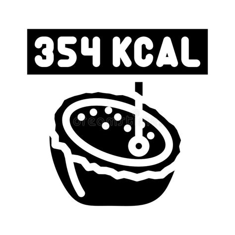 Nutritional Energy Value Glyph Icon Vector Illustration Stock Vector