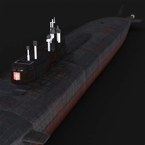 3ds Max Oscar Class Submarine