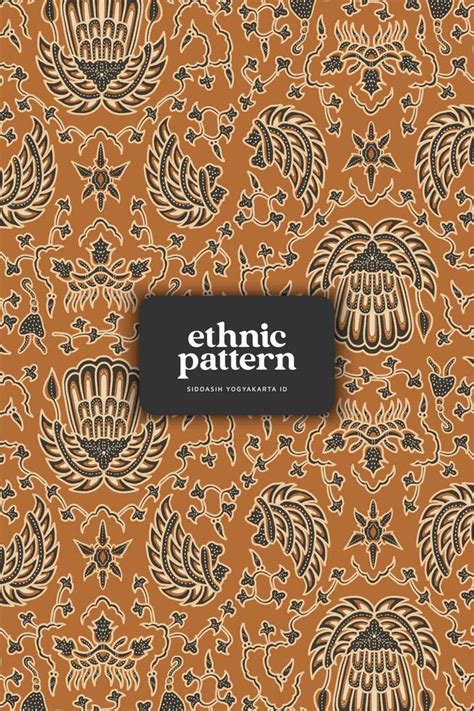 Sidoasih Batik Pattern Yogyakarta Batik Vector Design 36242246 Vector