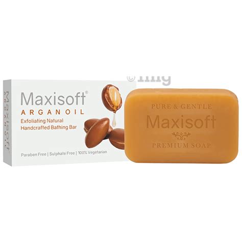 Maxisoft Argan Oil Exfoliating Natural Handcrafted Bathing Bar 75gm