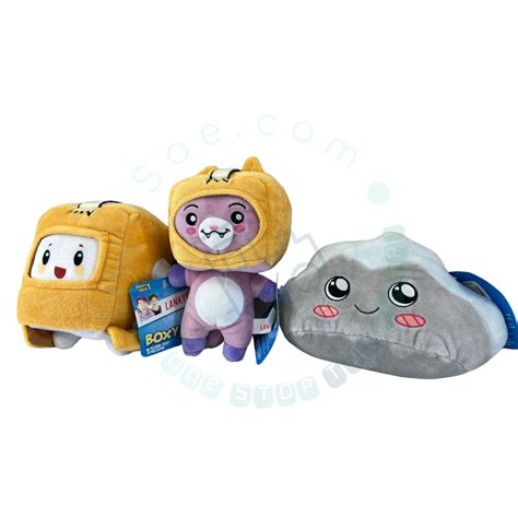 Lankybox 6 Inch Plush 2021 Rpg Rocky Foxy Boxy Complete Collec
