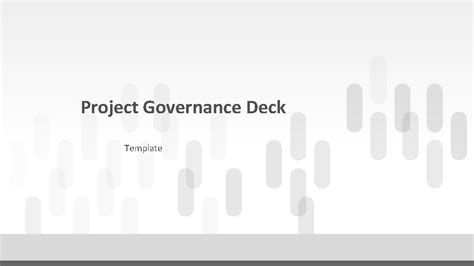 Project Governance Deck Template Project Meetings Structure And