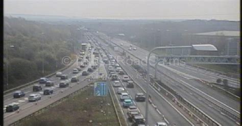 M4 Traffic Live Queuing Traffic And Lanes Closed Due To Car Fire