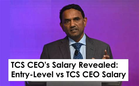 Tcs Ceos Salary Revealed How Much Does He Earn Compared To A Fresher With A 3 2 Lpa Salary At Tcs