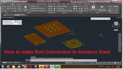 How To Make Bolt Connection In Advance Steel YouTube