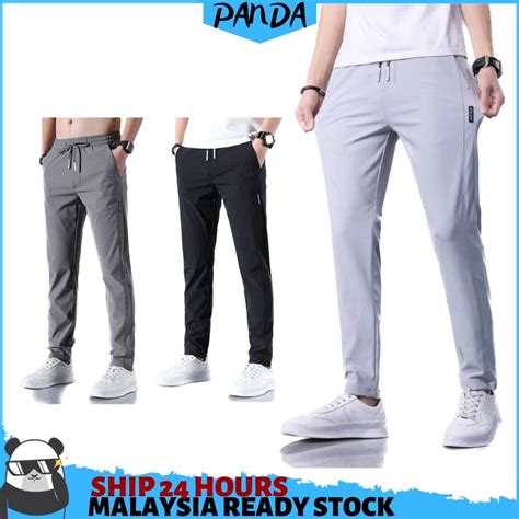 Pnt54 Pandashop Men Casual Pants Man Long Pants Sports Wear Seluar