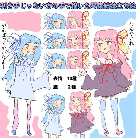 ランタナ On Twitter 左手や右足で描いたボイロちゃん達立ち絵まとめです！よかったら使ってね🥳 【fanbox】
