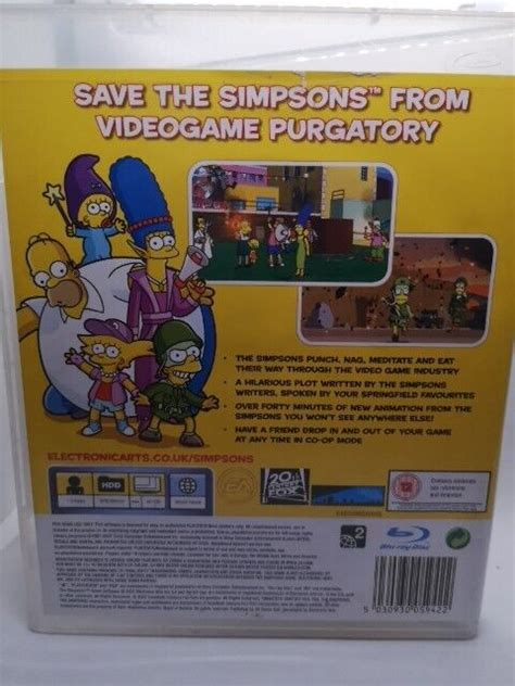 The Simpsons Game (PlayStation 3) PS3 Tested & Complete ☆ FREE FAST ...
