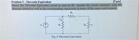 Solved Problem 5 Thevenin Equivalent 5 Pts Derive The Chegg Com