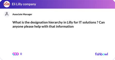 What Is The Designation Hierarchy In Lilly For It Fishbowl What Is The Designation Hierarchy In Lilly For It Fishbowl