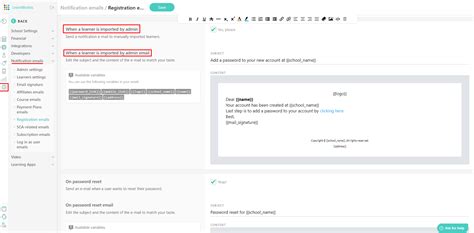 how to create a test user account learnworlds help center