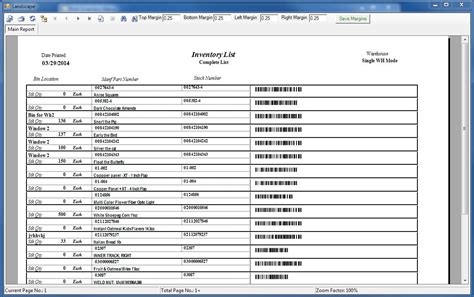 Printing A List Of The Inventory