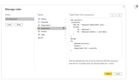 row level security rls and object level security ols in power bi
