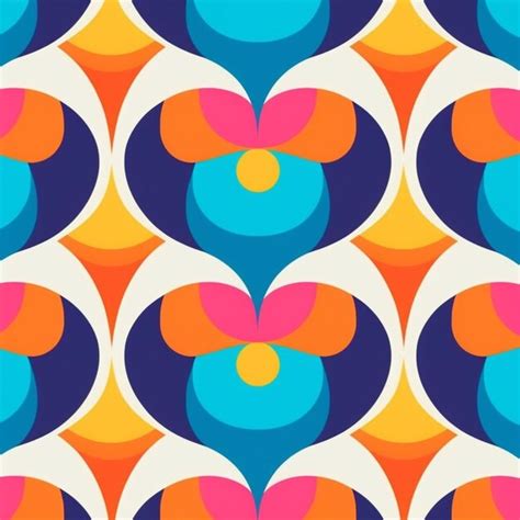 Premium Ai Image A Colorful Abstract Pattern With Circles And Dots On A White Background