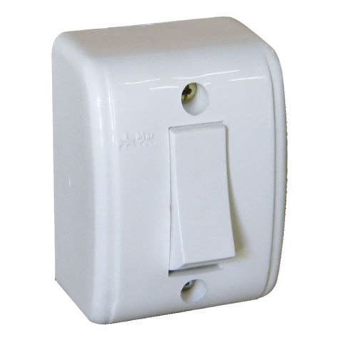 Interruptor 1 Tecla Simples Branca Externo Mectronic