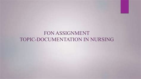 Reporting In Nursing Ppt