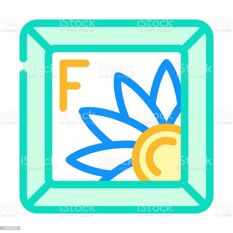 Ilustración De Botones Del Teclado Del Ordenador Dibujo Icono De Color