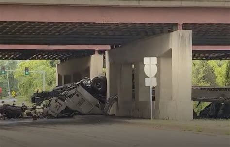 Driver Dead After Crashing Down Embankment Between Overpasses