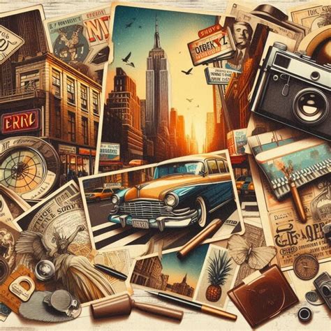 Vintage Nostalgia Creating Scenes With Classic Typography And Retro