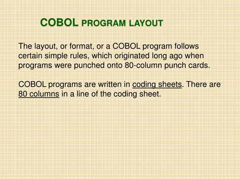 Ppt Structured Programming Language Cobol Powerpoint Presentation