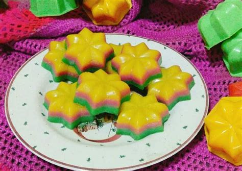Resep Kue Lapis Tepung Beras Rainbow Versi Cetakan Oleh Anto Cookpad