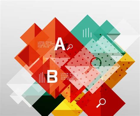 Premium Vector Square Abstract Background Vector Template Background